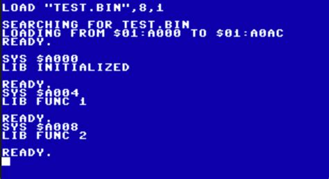 Binary Loadable Libraries — Prog8 113 Documentation
