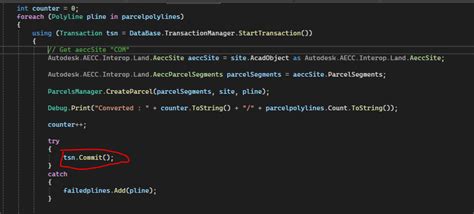 Transactioncommit Issue Autodesk Community