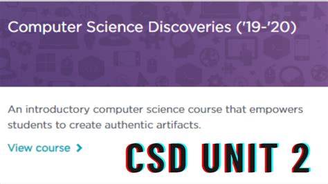 Code Org CSD Unit 2 Web Development 19 20 Chapter 1 Web
