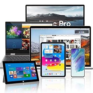 JESWO 6 In 1 USB C Hub Multiport Adapter USB C Hub Adapter USB C Dongle Dock With 4K 30hz HDMI