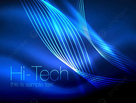 Elegant Neon Flowing Stripes Background Energy Hi Tech Style