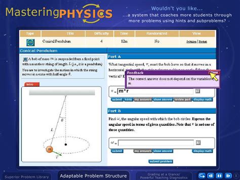 A Screenshot From Mastering Physics Download Scientific Diagram A Screenshot From Mastering Physics Download Scientific Diagram