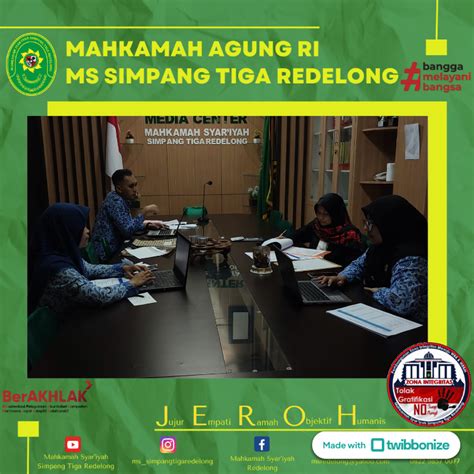 Rapat Penyusunan Rpd Triwulan 4 Mahkamah Syar Iyah Simpang Tiga Redelong