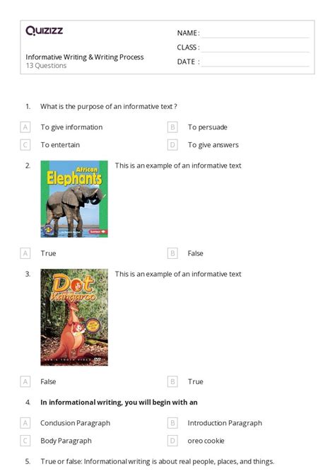 50 Reading And Writing Worksheets For 3rd Class On Quizizz Free