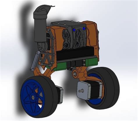 Self Balancing Robot 3d Model 3d Printable Cgtrader