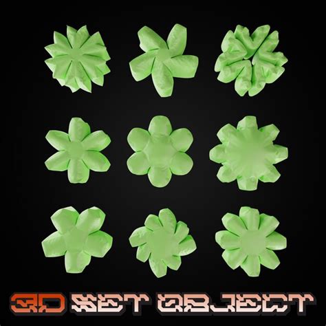 Premium Psd 3d Set Object Rendering