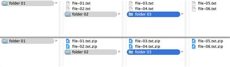 compression compress multiple files in different folders ask different