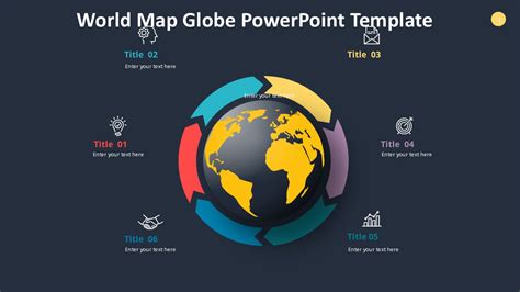 World Map Globe Powerpoint Template Pptuniverse