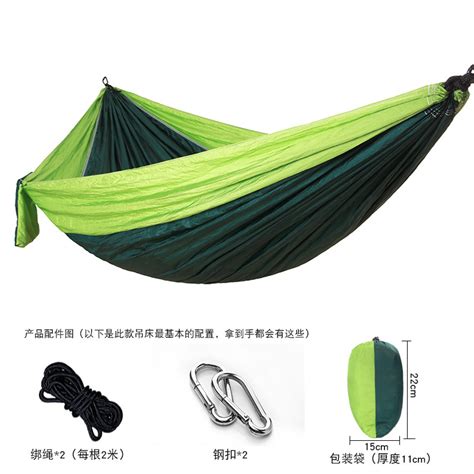แบบพกพา เปลยวน280x80cm เปลญวนผ้าใบ แถมฟรีกระเป๋าและเชือก บ้าน เปลเดินป่าcamping Hammock เปลรับ