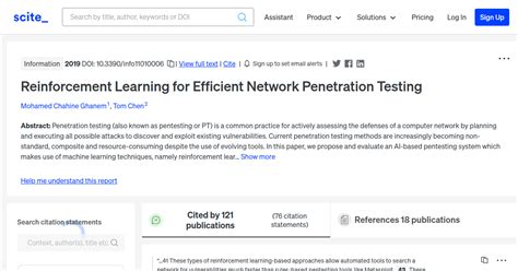 Reinforcement Learning For Efficient Network Penetration Testing