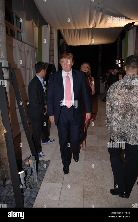 Miami Beach Fl March 04 Donald Trump And Melania Trump First Shots