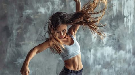 Dynamic Dance Moves Expressive Female Dancer Premium Ai Generated Image