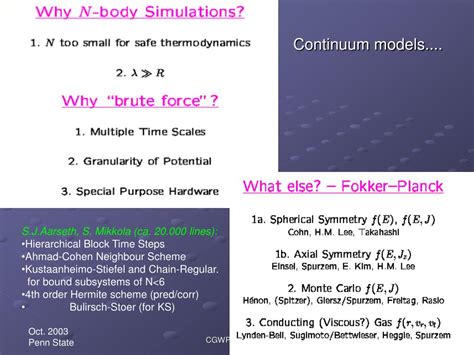 Ppt Continuum Models Of Globular Cluster Dynamics Powerpoint Presentation Id3806828