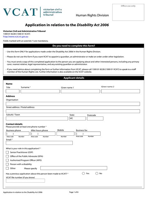 Fillable Online Application To Reopen An Order Section 120 Vcat Fax