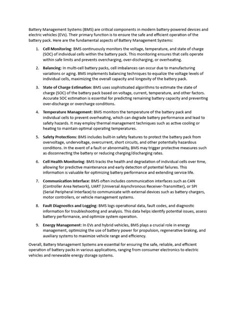 Battery Management Systems Pdf Battery Charger Electrical Engineering