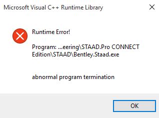 RAM STAAD ADINA A Failed To Save Document Error Reported While Creating A New Model
