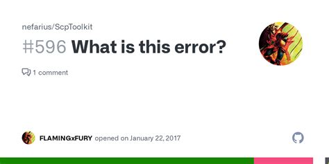 What Is This Error · Issue 596 · Nefariusscptoolkit · Github