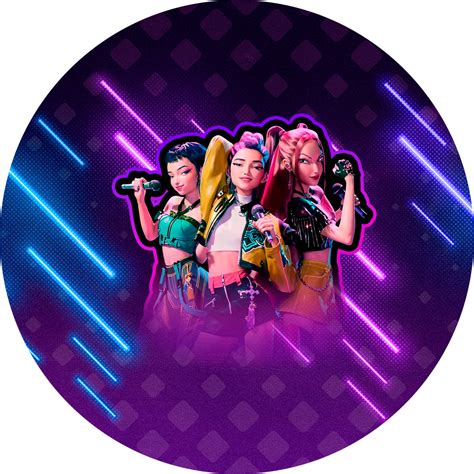 Molde Redondo 2 Guerreiras Do Kpop Fazendo A Nossa Festa