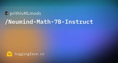 Prithivmlmods Neumind Math 7b Instruct · Discussions