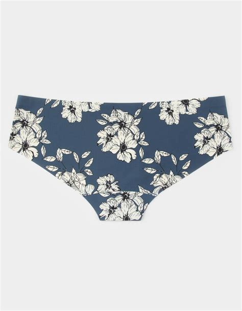 Teri Lingerie Company Lasercut Floral Print Hipster Panties Deep Sea