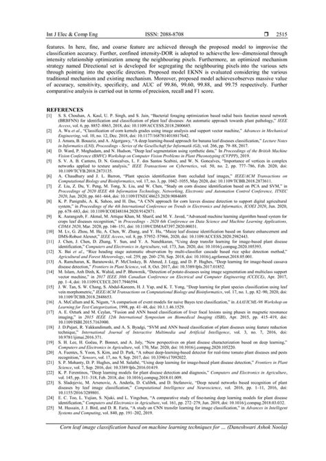 Corn Leaf Image Classification Based On Machine Learning Techniques For