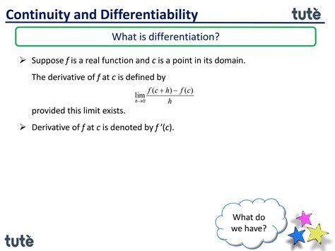 Continuity And Differentiability Differentiation Introduction Chain Rule Pptx