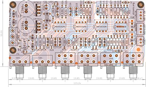 Circuit Preamplifier 2 1 Stereo Tone Control Subwoofer Xtronic