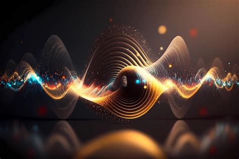 Premium Ai Image 3d Abstract Sound Wave Visual Backgrounddynamic