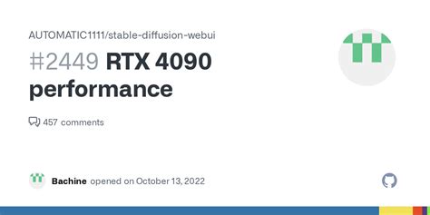Rtx 4090 Performance · Issue 2449 · Automatic1111stable Diffusion
