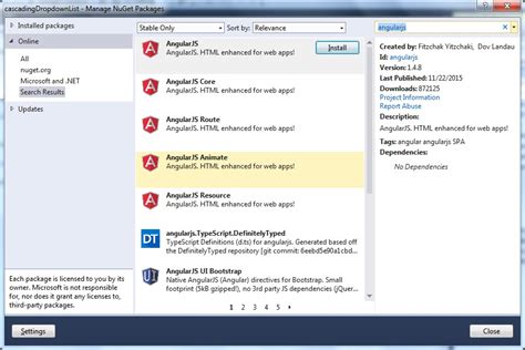 Cascading Dropdown List Using Angularjs In Mvc4 Aspnet Developer Code