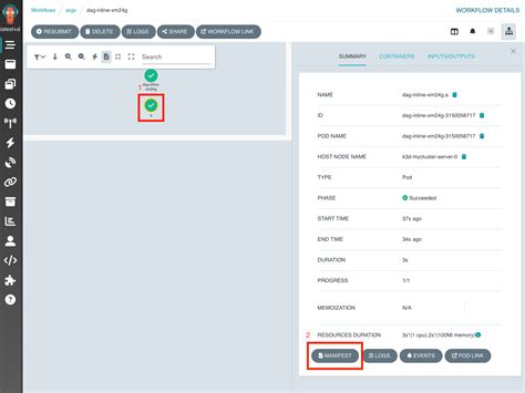 view manifest error on inline node · issue 9841 · argoproj argo
