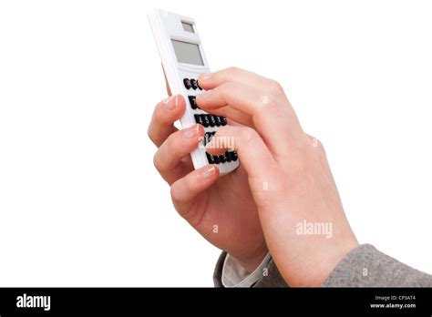 Female Hand Keeps A Calculator In Their Hand Stock Photo Alamy