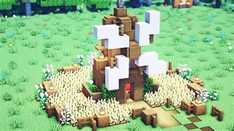 Minecraft How To Build A Mini Windmill In 2025 Minecraft Decorations Cool Minecraft