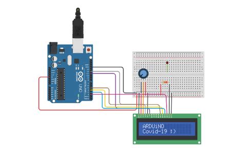 Circuit Design Lcd Ekran Tinkercad