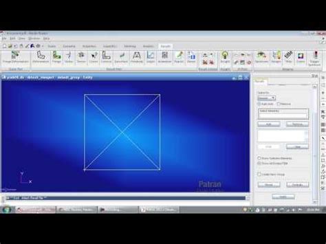 MSC Nastran Patran Tutorial Freebody Loads Pinned Truss Analysis Video Lecture Nastran