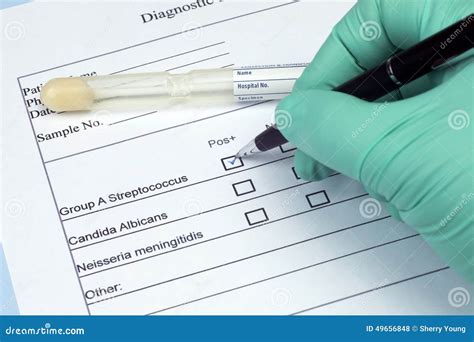 Strep Culture Test Stock Photo Image Of Cells Healthcare