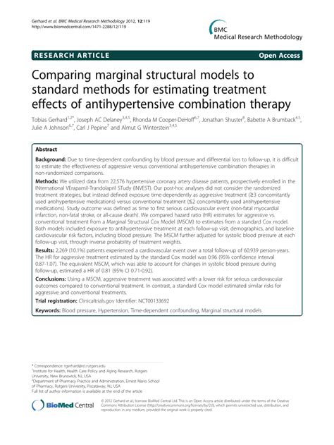 Pdf Comparing Marginal Structural Models To Standard Methods For