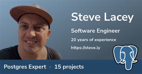 Postgres Projects Steve Lacey Software Engineer With Postgres Experience