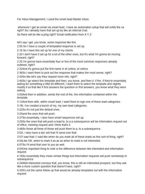 For Inbox Management Pdf Computing