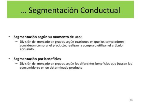 Segmentacion De Mercado Y Variables
