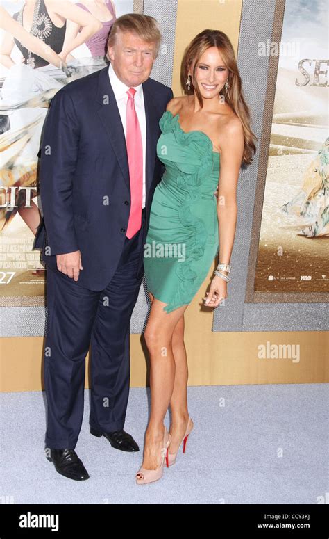 DONALD TRUMP And MELANIA TRUMP Attend The World Premiere Of Sex And The City 2 Held At Radio