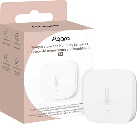 Aqara Temperature And Humidity Sensor T1 White Th S02d Best Buy