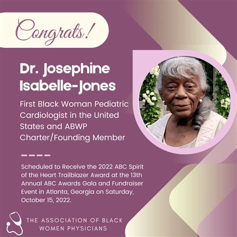 Dr Josephine Isabelle Jones Congrats