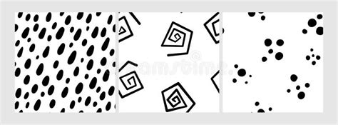 Small Dash Patterns Set Seamless Minimal Dash Pattern Small Elements Stock Illustration