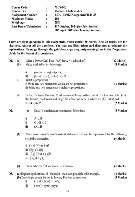 Mcs 013 Ignou Solved Assignments 2024 25 English Pdf Download Ignou