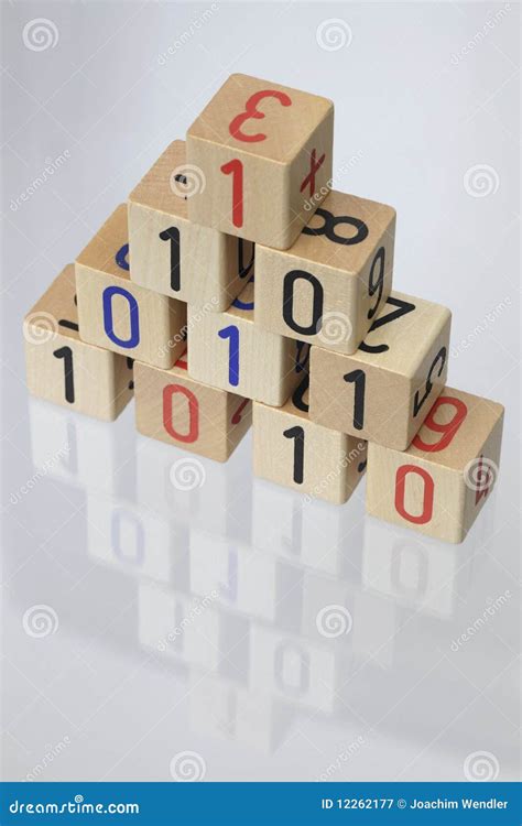 Blocks With Binary Code Stock Image Image Of Composition