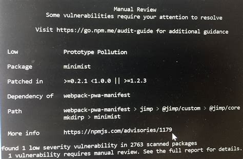 Javascript How To Fix Webpack Pwa Manifest Vulnerability Stack Overflow