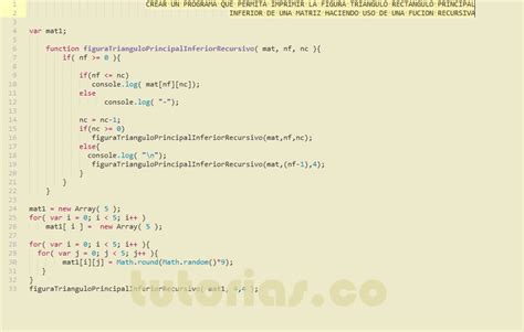 Recursividad Javascript Figura Triangulo Rectangulo Principal Inferior