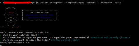 Npm Sharepoint Framework Spfx Failes To Create New Project SharePoint Stack Exchange