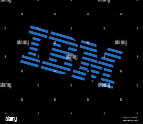 Ibm Websphere Extreme Scale Rotated Logo Black Background B Stock